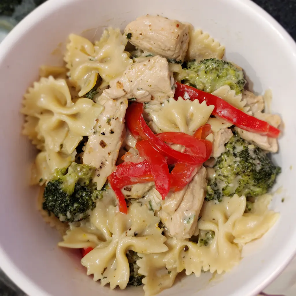 Creamy Chicken and Bow Tie Pasta (Easy 40-Minute Dinner)